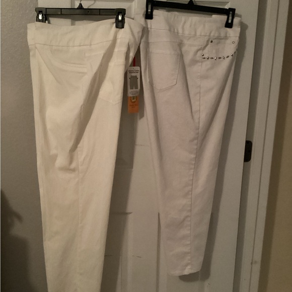 Ruby Rd. | Pants & Jumpsuits | 2pair Ruby Rd White Slacks Size 6 | Poshmark